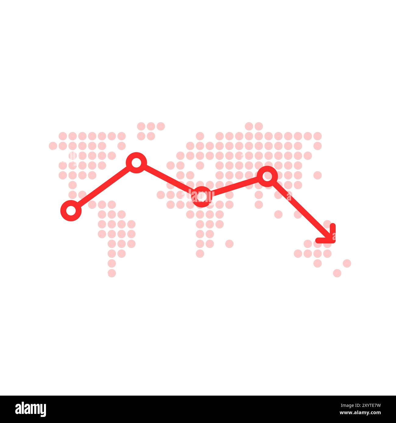 Worldwide decline Stock Vector Images - Alamy