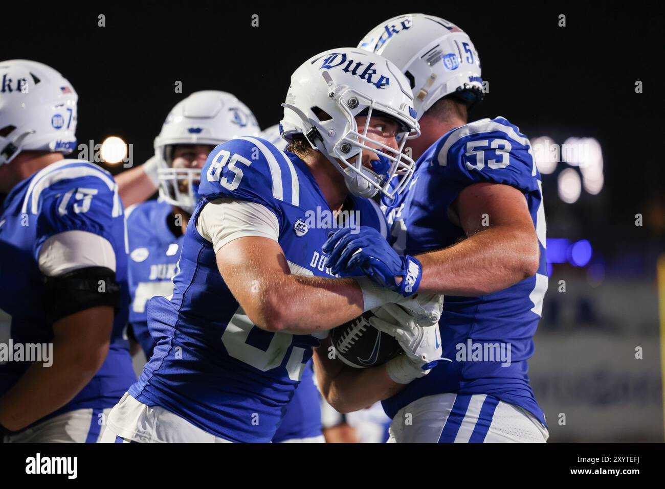 August 30, 2024: Duke Blue Devils tight end Jeremiah Hasley (85 ...