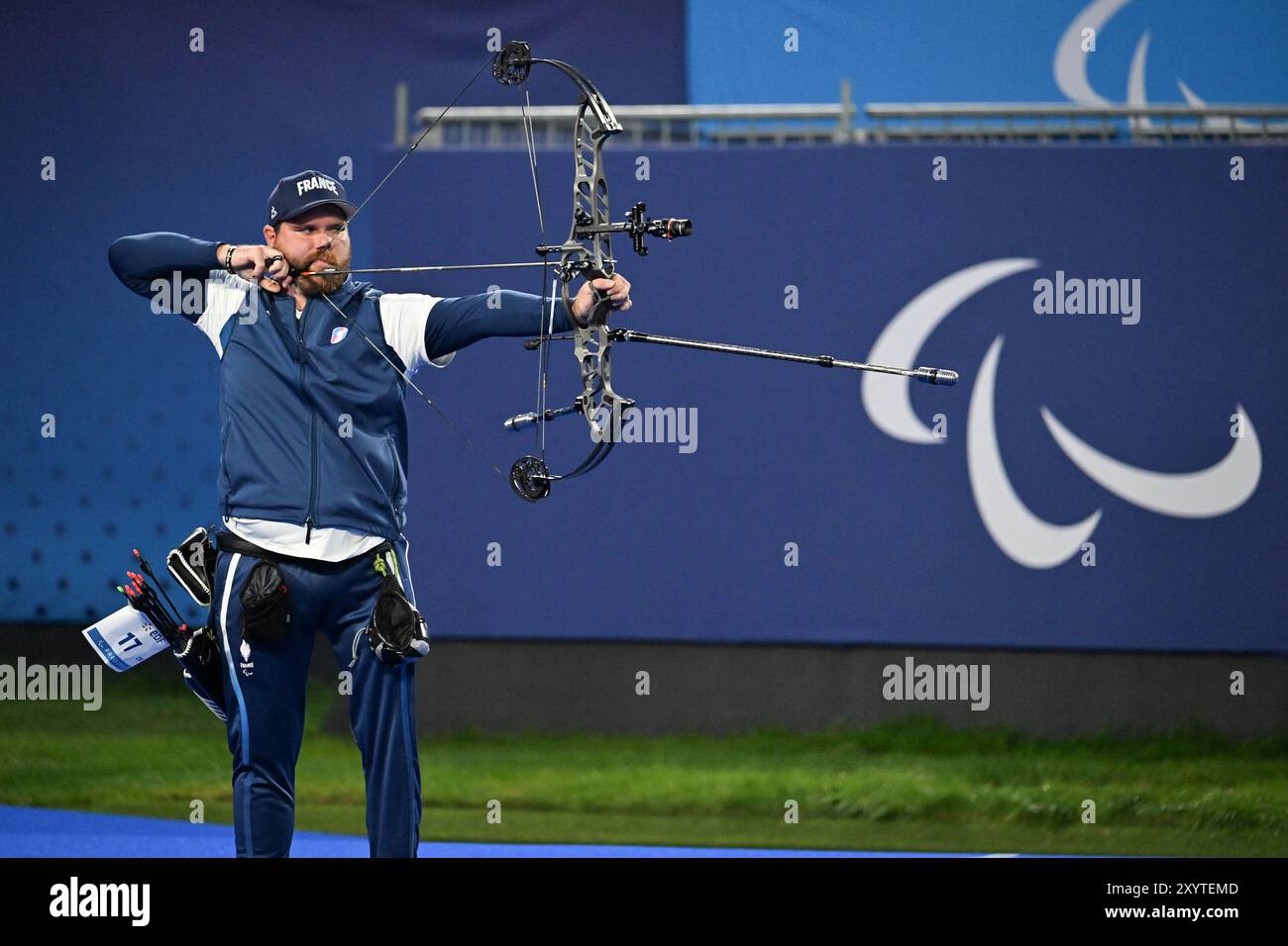 Paris, France. 30th Aug, 2024. Maxime Guerin, French archer at the ...