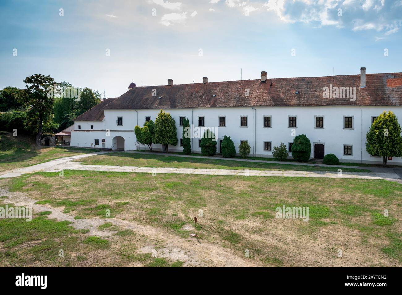 Dobos Mansion (Doboovsky kastiel) in Levice castle area. Slovakia Stock ...
