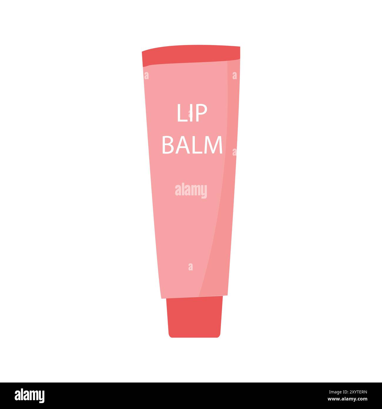 Flat doodle simple isolated illustration of lip balm. Moisturizing ...