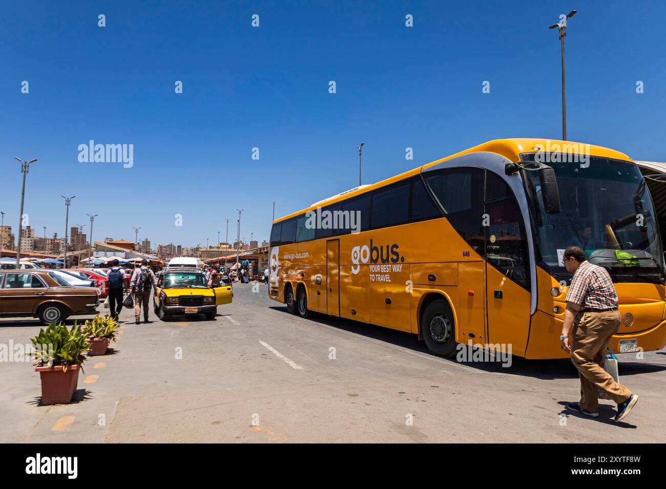 Long distance bus, Alexandria New Bus Station, Moharam Bek, Alexandria ...