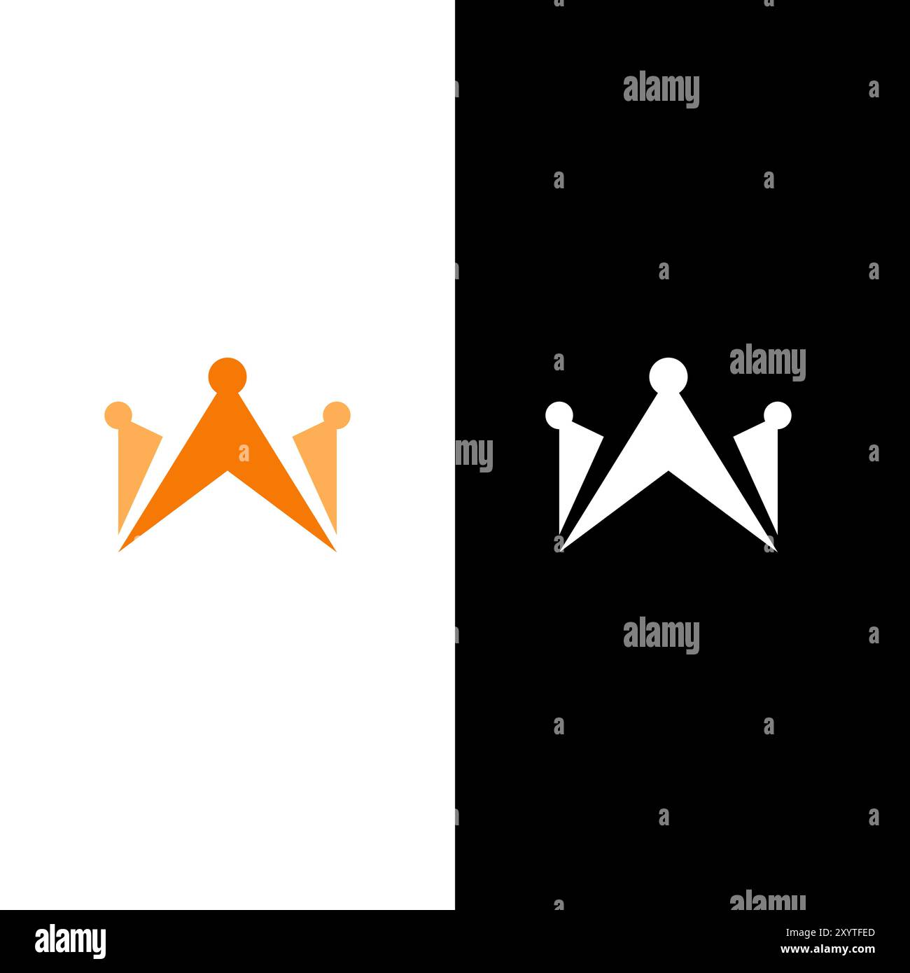 Crown Logo Vector Illustration. Crown Icon Simple Stock Vector Image ...