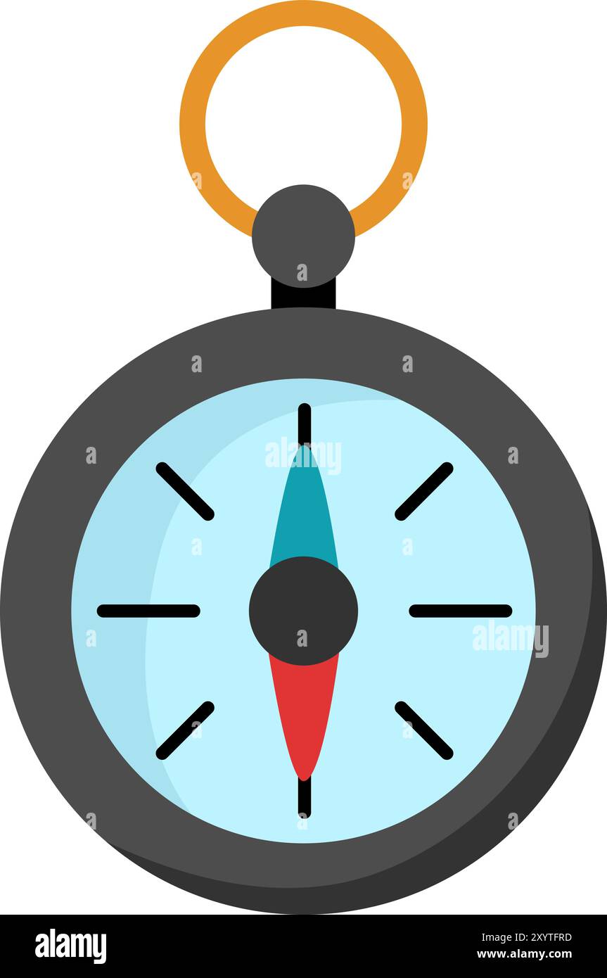 Vector compass icon isolated on white background. Camping, hiking ...