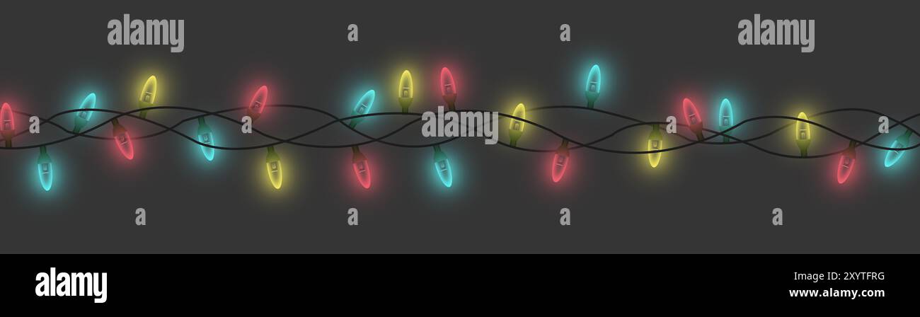 lamp light frame with blue yellow and red color Stock Photo - Alamy