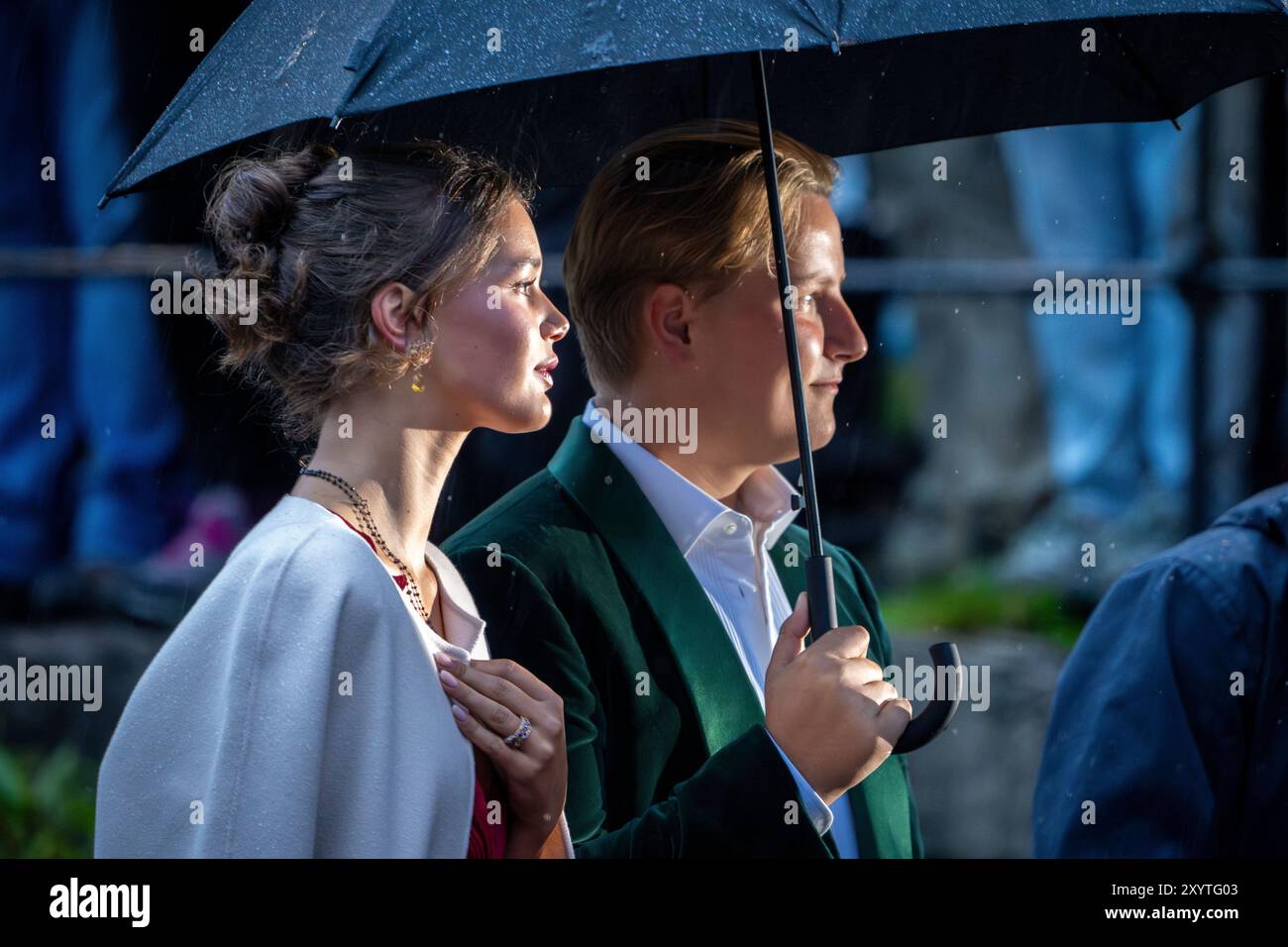 Geiranger 20240830. Prince Sverre Magnus and Amalie Giæver MacLeod on ...