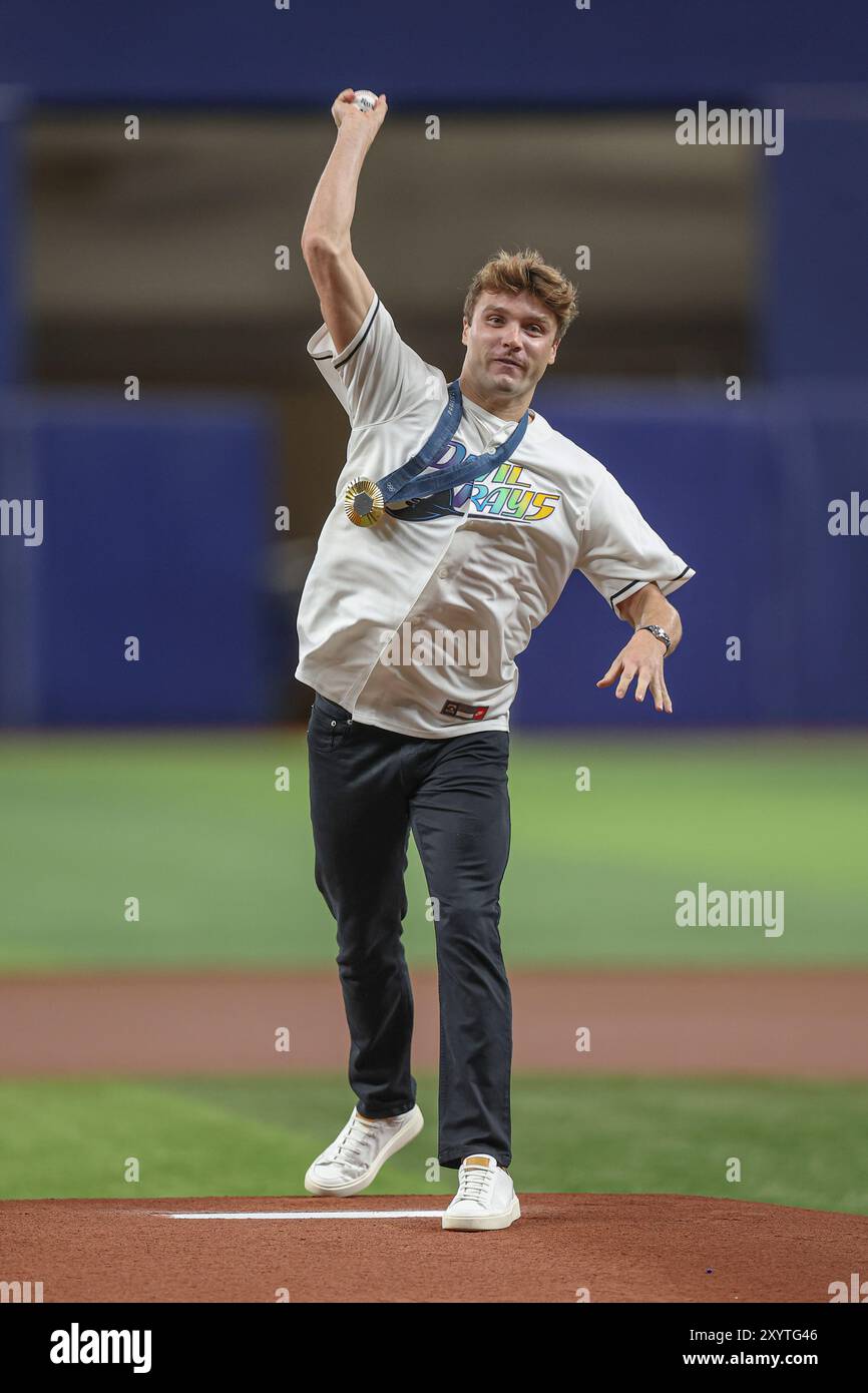 St. Petersburg, FL: Olympic gold and silver medalist Bobby Finke, who ...