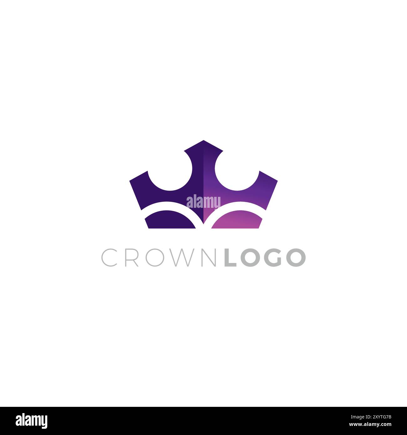 Crown logo vector vectors Stock Vector Images - Alamy