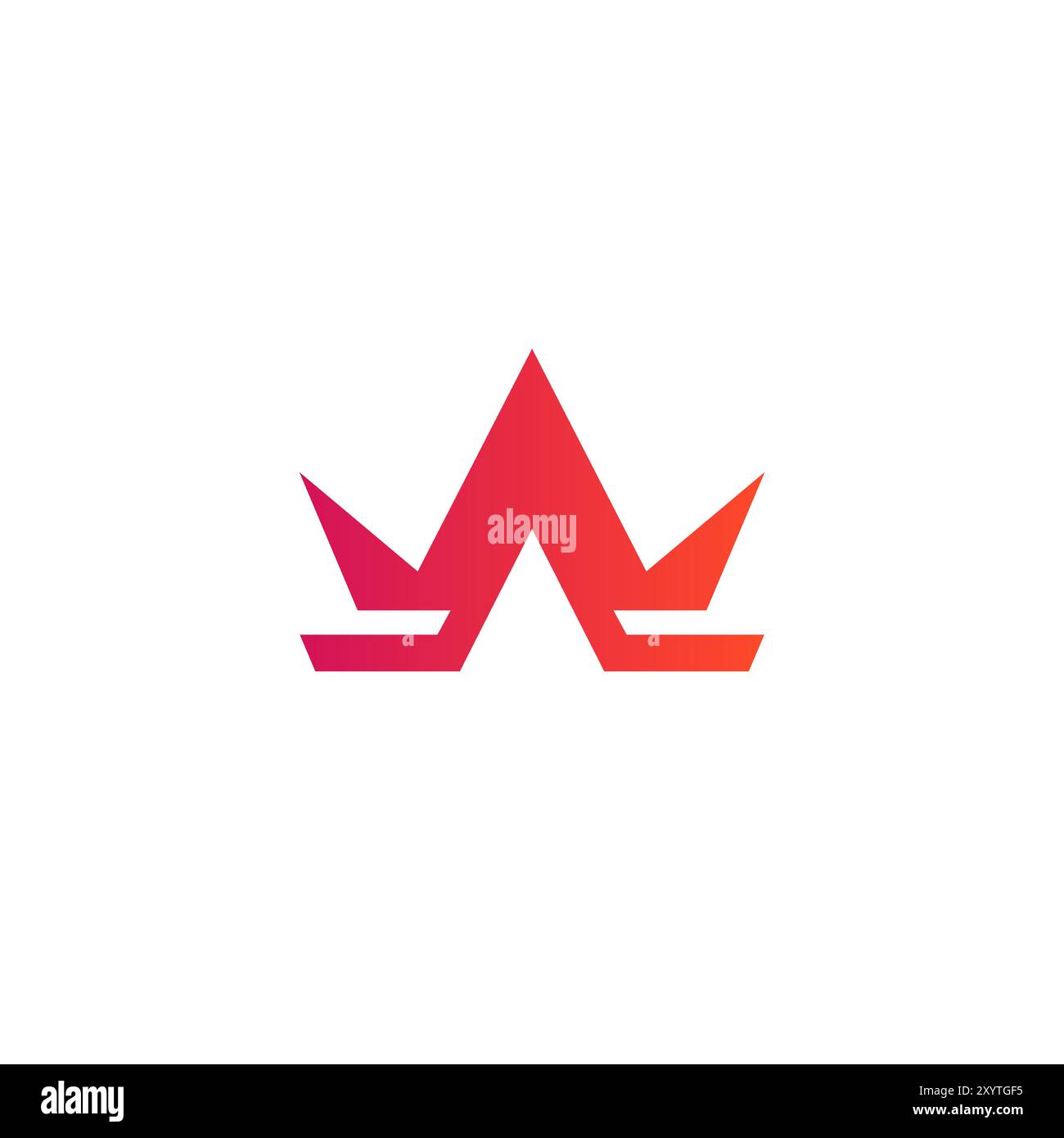 Aw letter logo design hi-res stock photography and images - Alamy