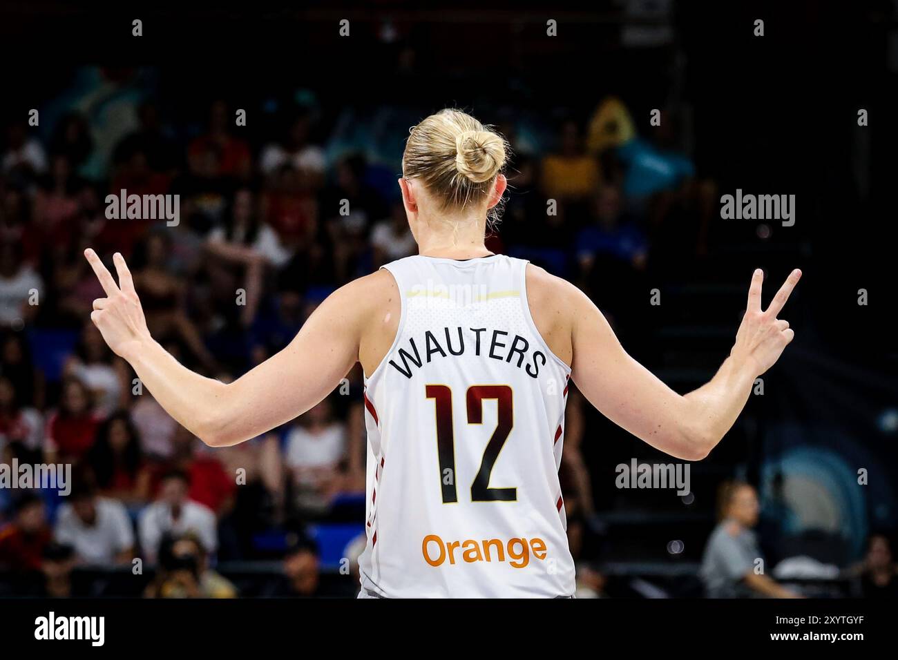 Spain, Tenerife, September 28, 2018: Belgian female basketball player ...