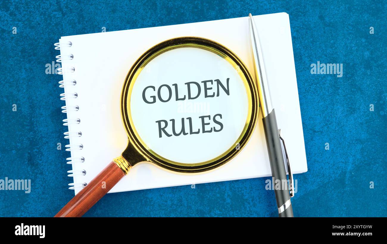 Golden rule word abstract text hi-res stock photography and images - Alamy