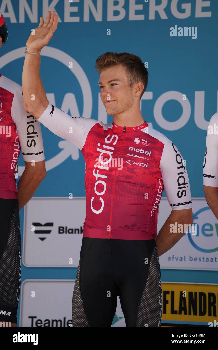 Ardooie, Belgium. 30th Aug, 2024. ZINGLE Axel OF TEAM COFIDIS during ...