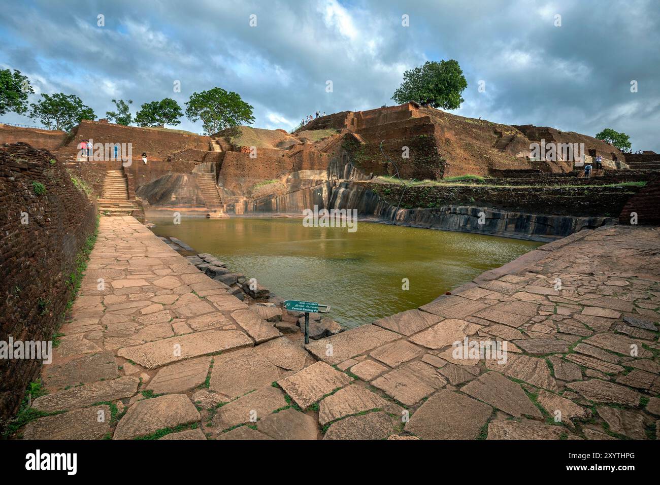 Titled the Central Bathing Pool this was more likely the man made water ...