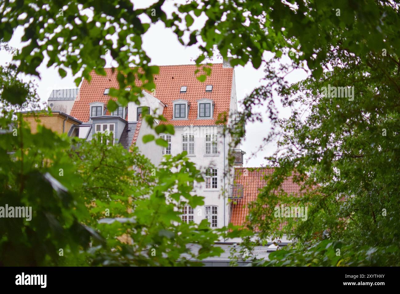 Copenhagen, Denmark. August 31, 2024. Beautiful Danish architecture ...