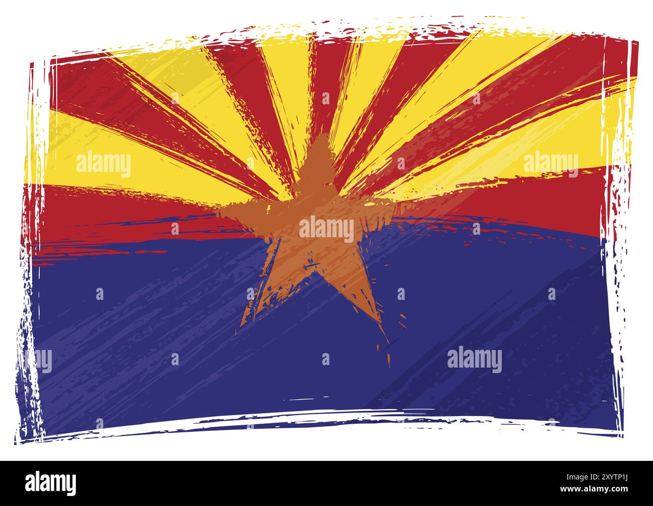 Flag of the arizona Cut Out Stock Images & Pictures - Alamy