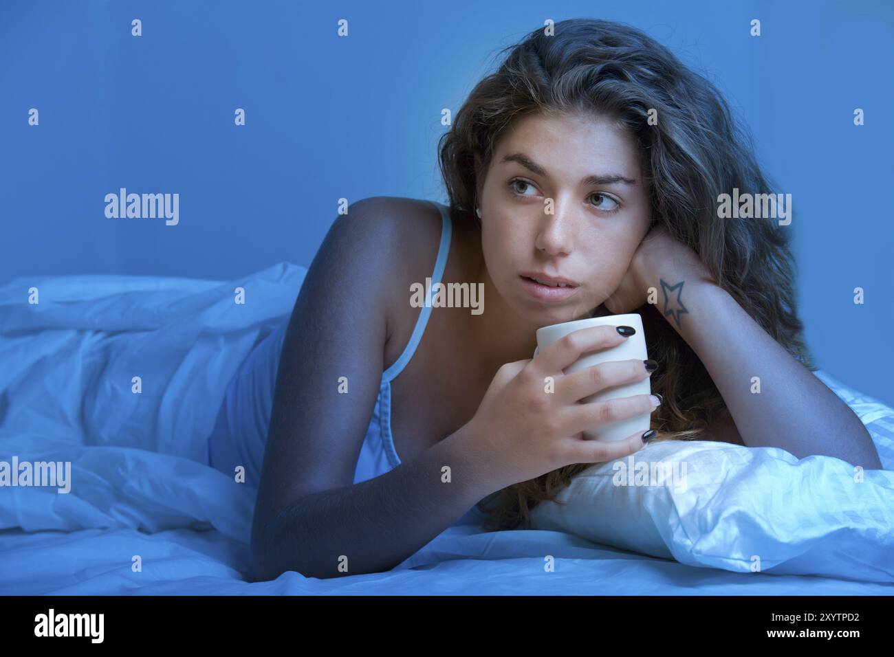 Hot woman in a bed hi-res stock photography and images - Alamy