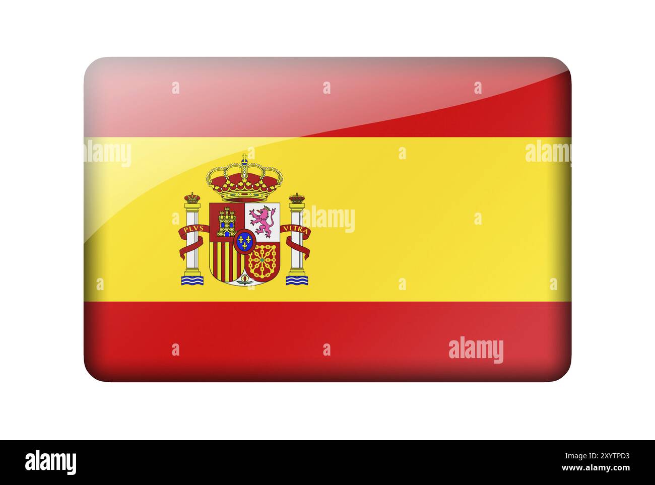 Spanish flag isolated icon hi-res stock photography and images - Alamy