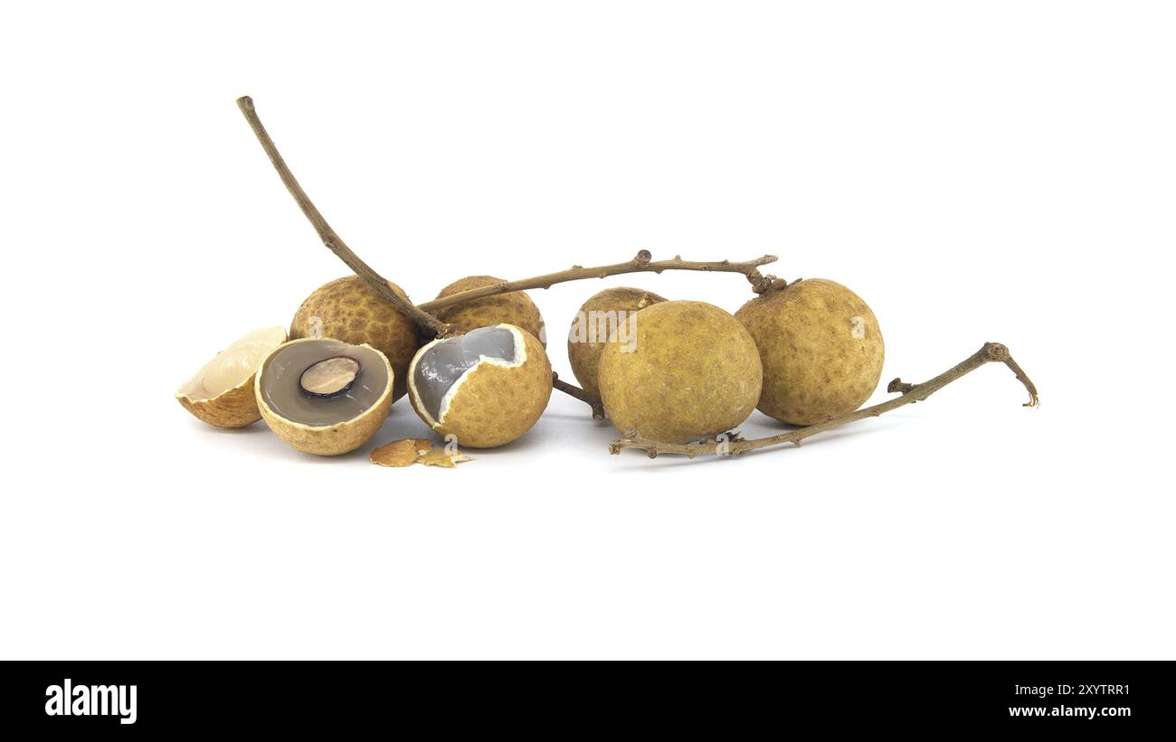 Dragon eye fruit, also known as longan bao is a longan fruit on a ...