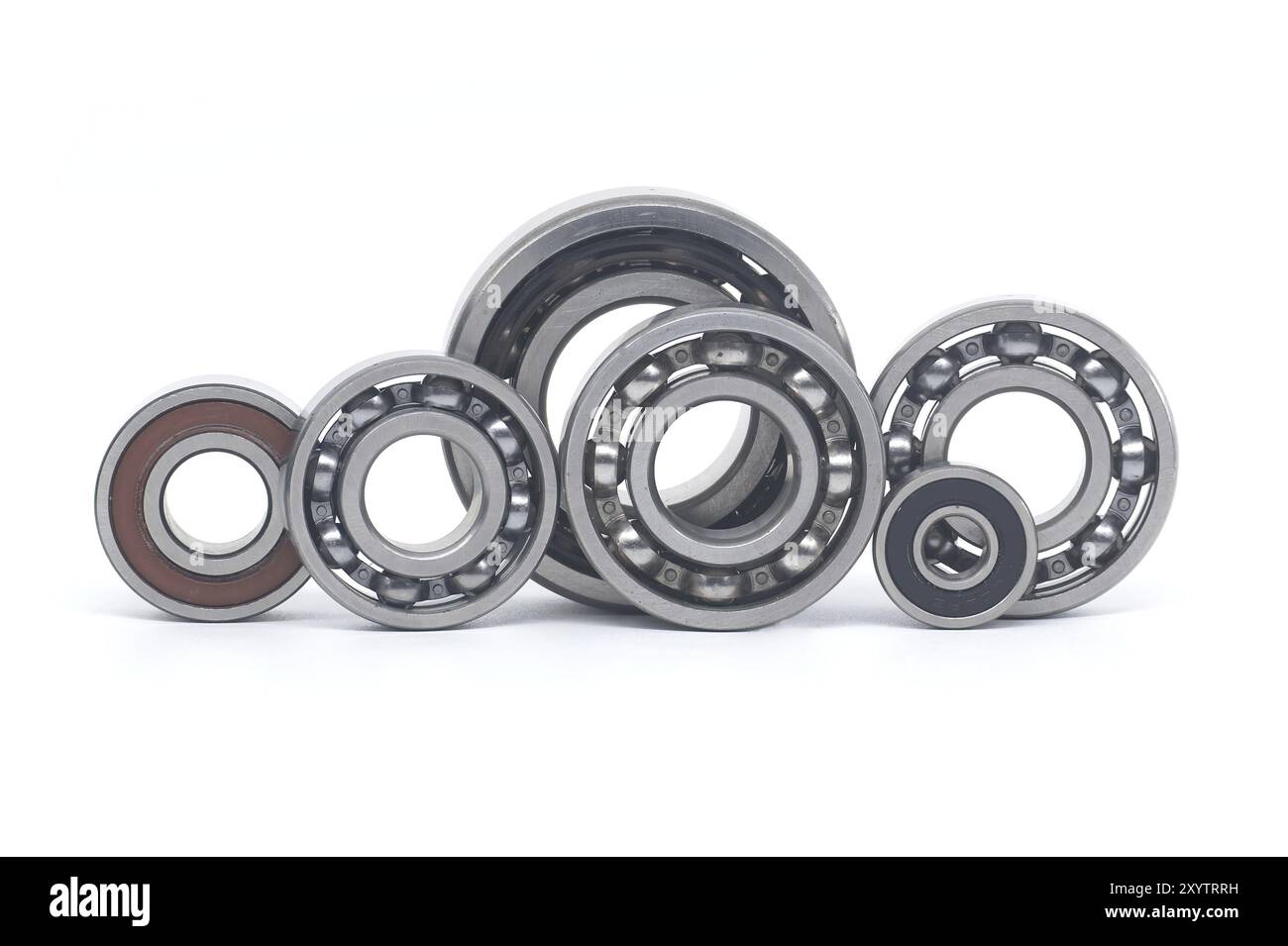 Array of bearings of varying sizes and types, including with and ...