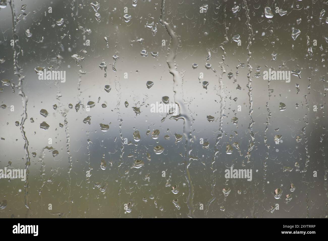 Window glass surface that has a textured pattern created by several ...