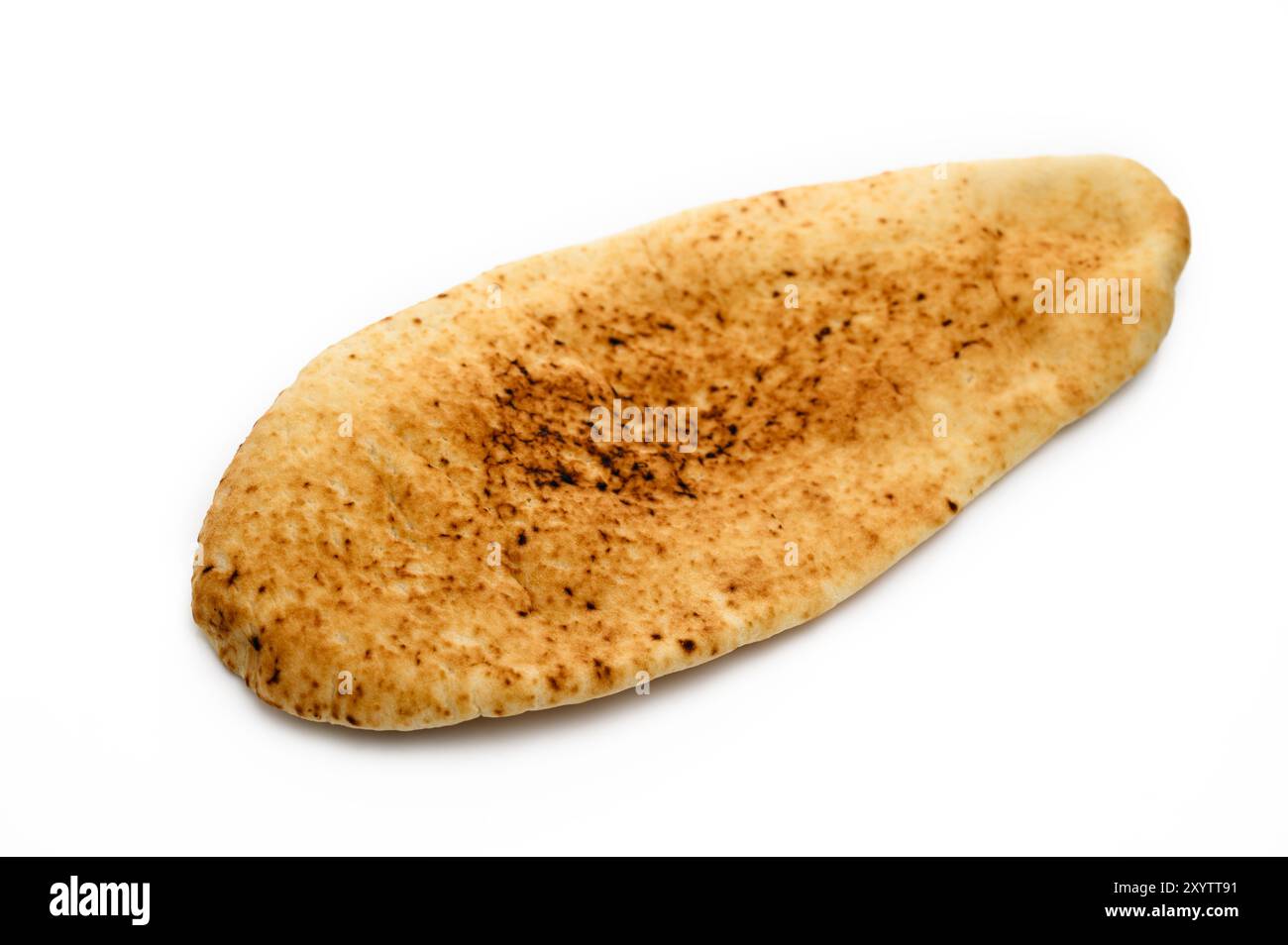 traditional Cypriot pita, lavash, bread on a white background Stock ...
