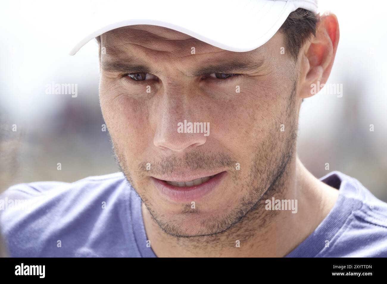 Portrait of Spanish tennis player Rafael Nadal, current No. 1 in the ...