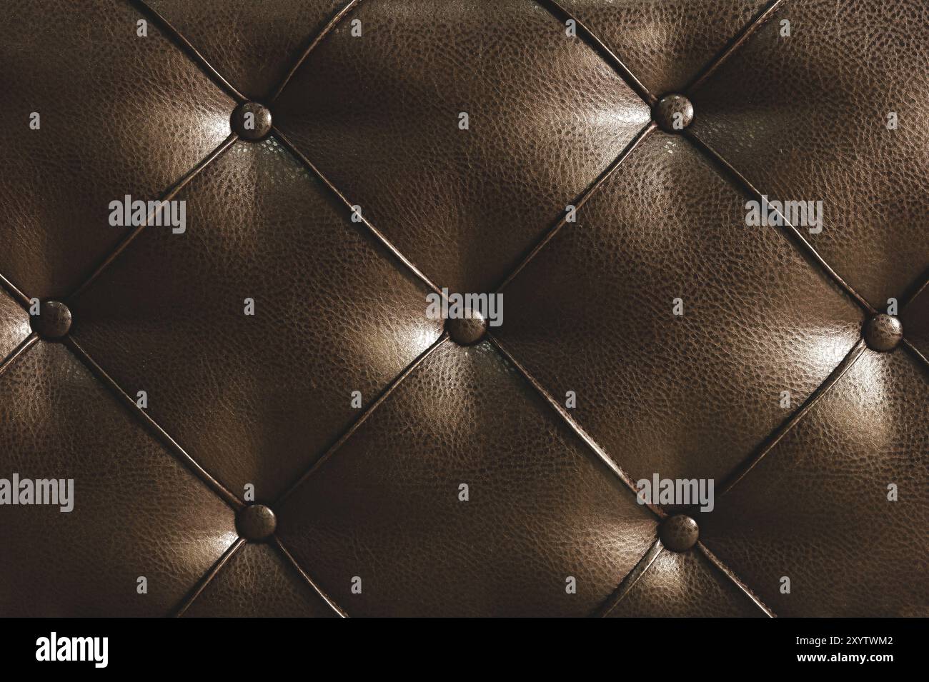 Surface of a rhombic split skin with buttons on the back of the bed ...