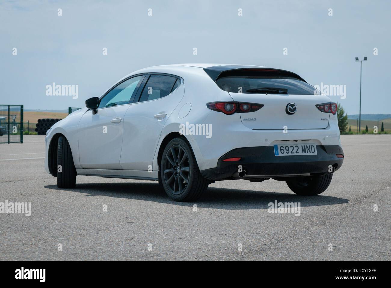 Los Arcos, Spain-May 25, 2024: Mazda 3, Fourth generation (BP ...