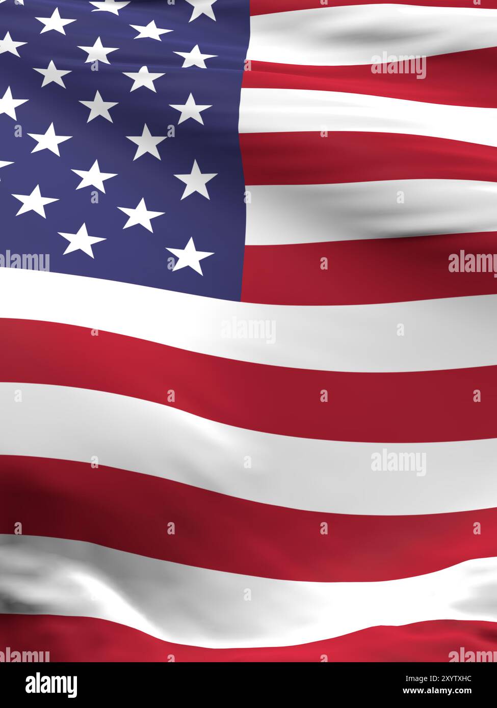 3d waving flag north hi-res stock photography and images - Alamy