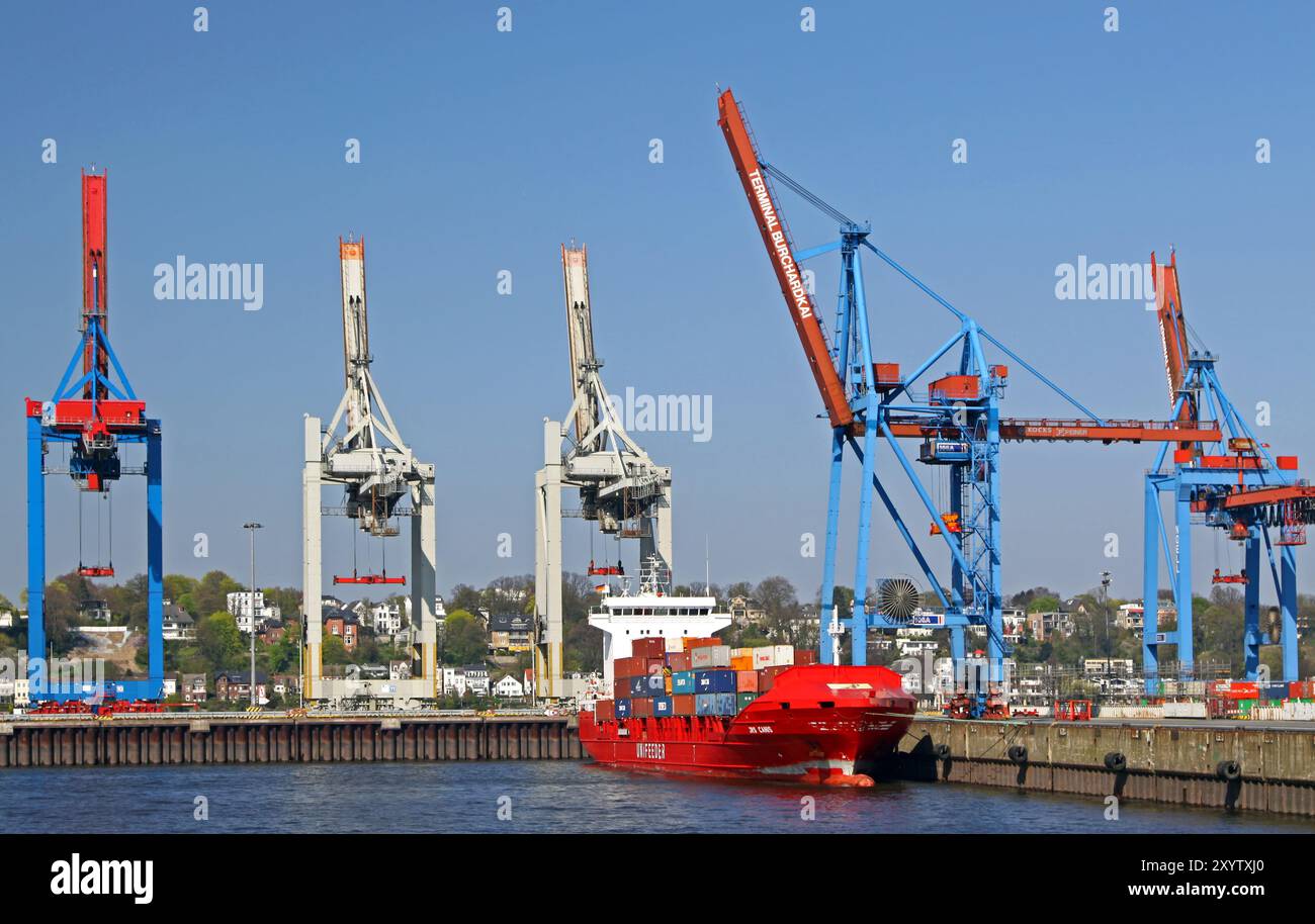 Der HHLA Container Terminal Burchardkai ist die groesste und aelteste ...