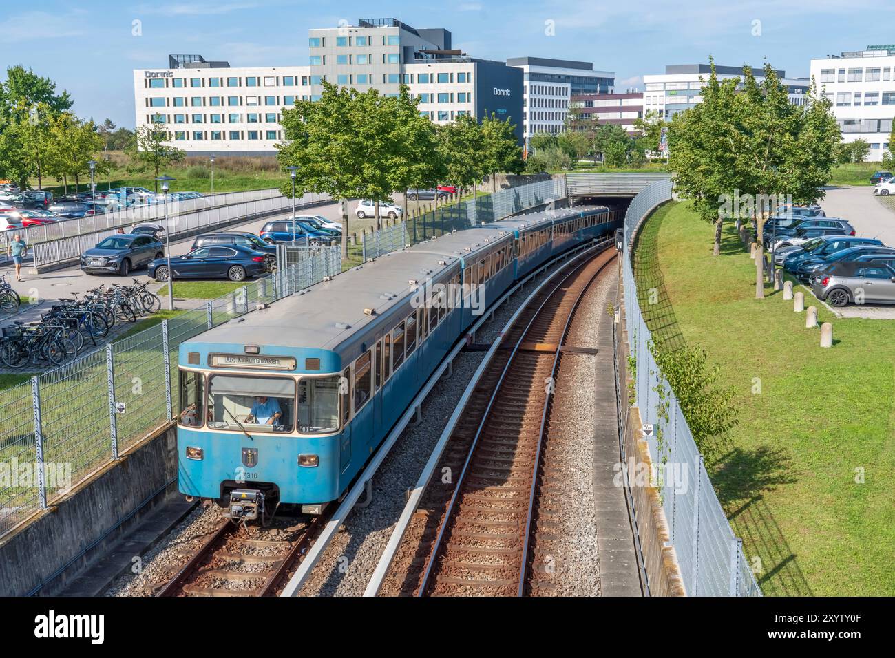 U-Bahn Linie U6, Garching-Hochbrück bei München, 30. August 2024 ...