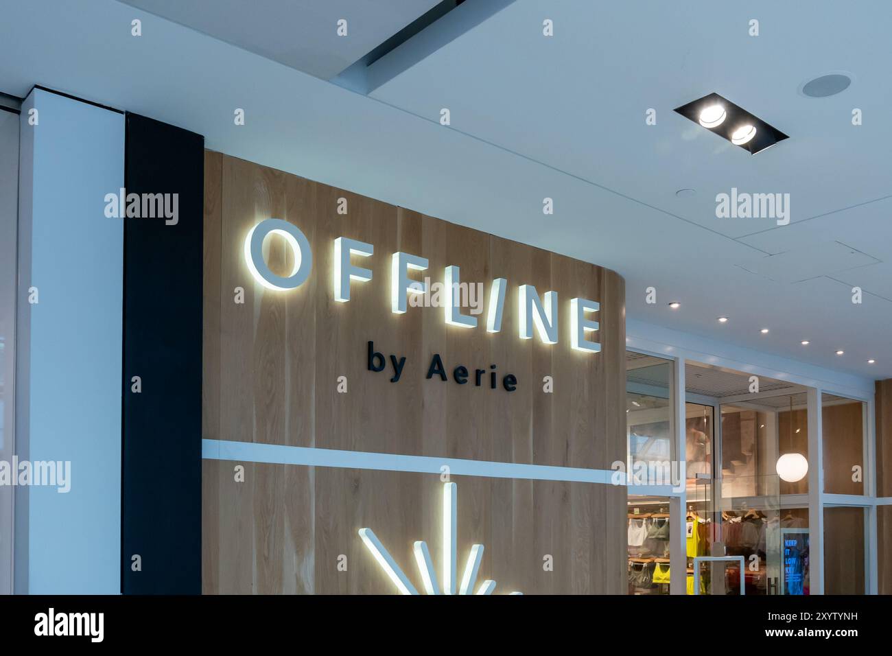 A OFFLINE by Aerie store at a shopping mall in Houston, TX, USA Stock ...