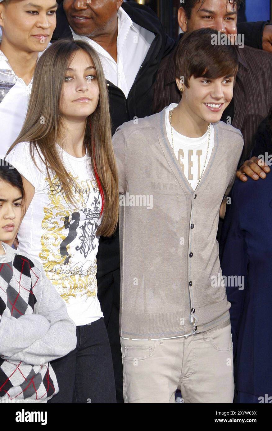 HOLLYWOOD, USA, JANUARY 26: Justin Bieber and Paris Jackson at the ...