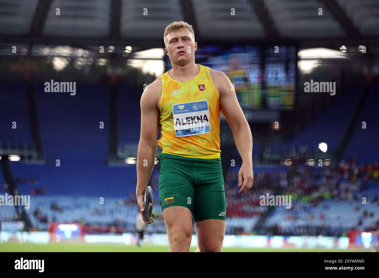 Rome, Italy 30.08.2024 : Mykolas ALEKNA during DISCUS THROW MEN in ...