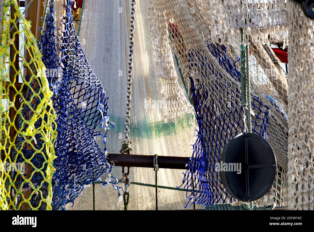 Catch nets of a crab cutter Stock Photo - Alamy