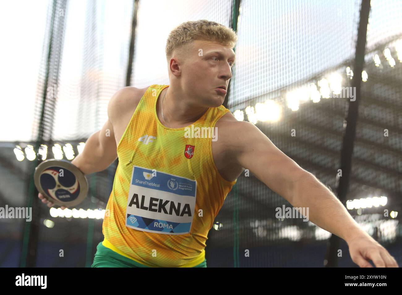 Rome, Italy 30.08.2024 : Mykolas ALEKNA during DISCUS THROW MEN in ...