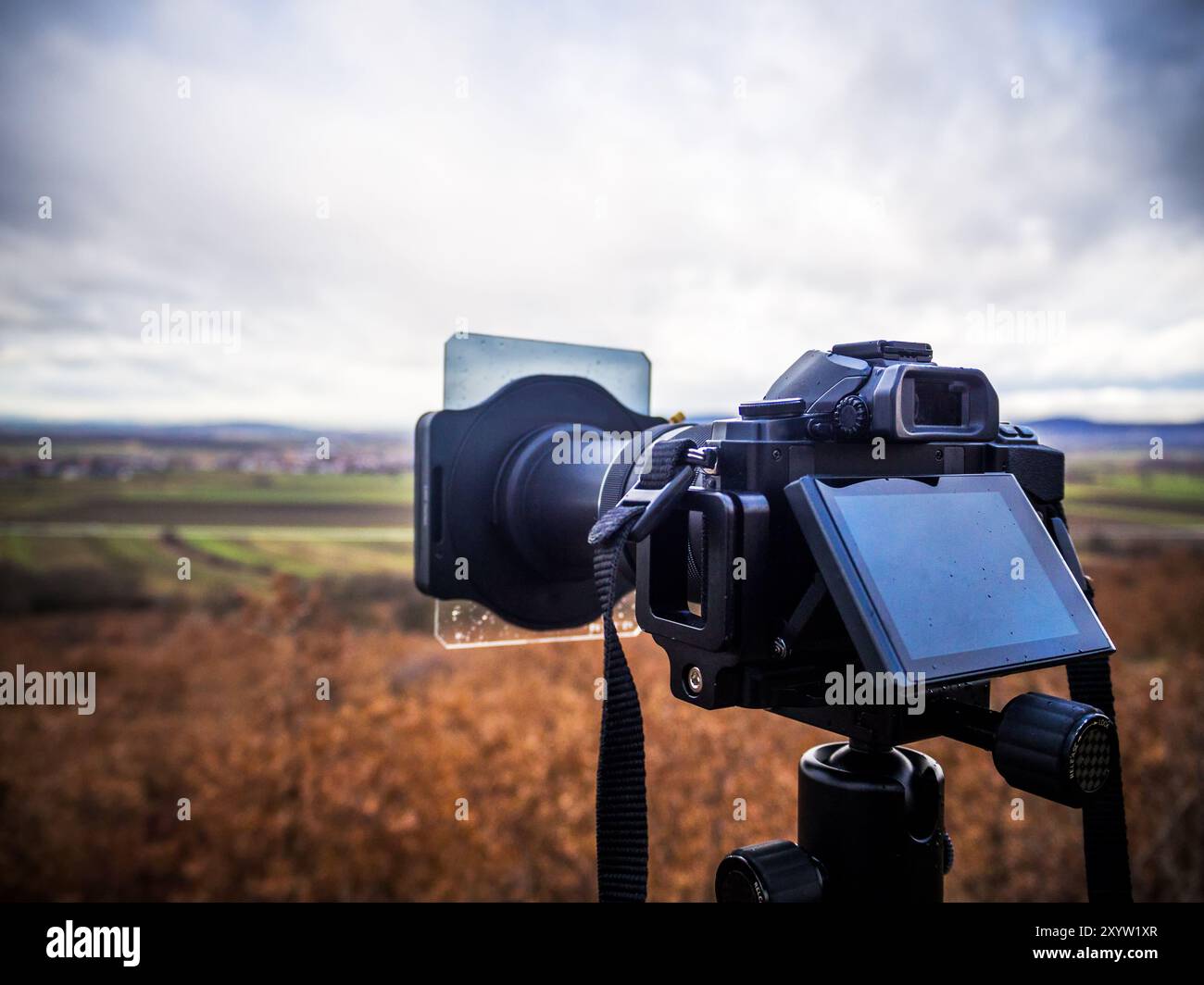 Shooting landscape with mirrorless camera in bad condition Stock Photo ...