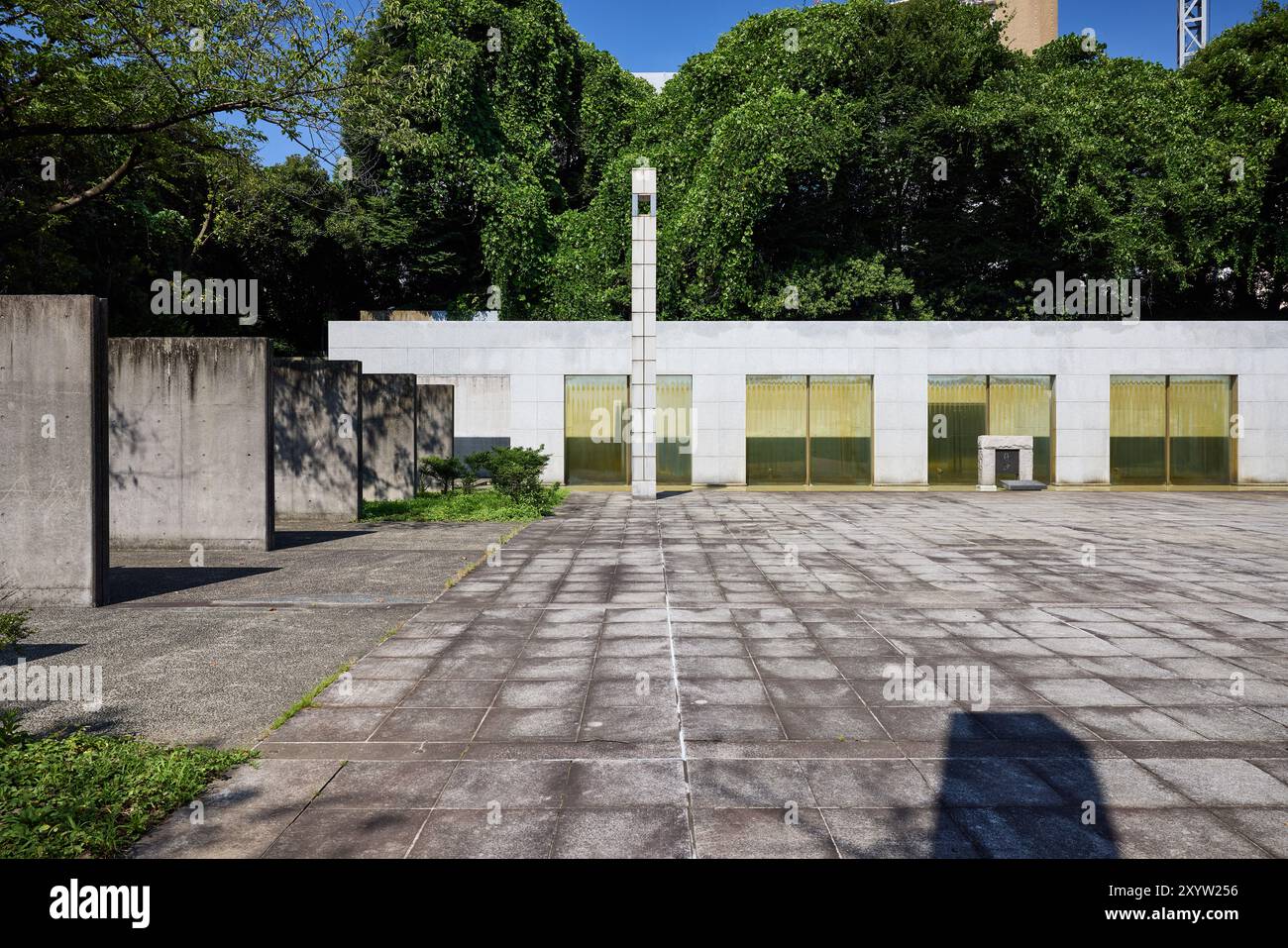 Tokyo War Dead Memorial (東京都戦没者霊苑), designed by Aida Takefumi, 1988 ...