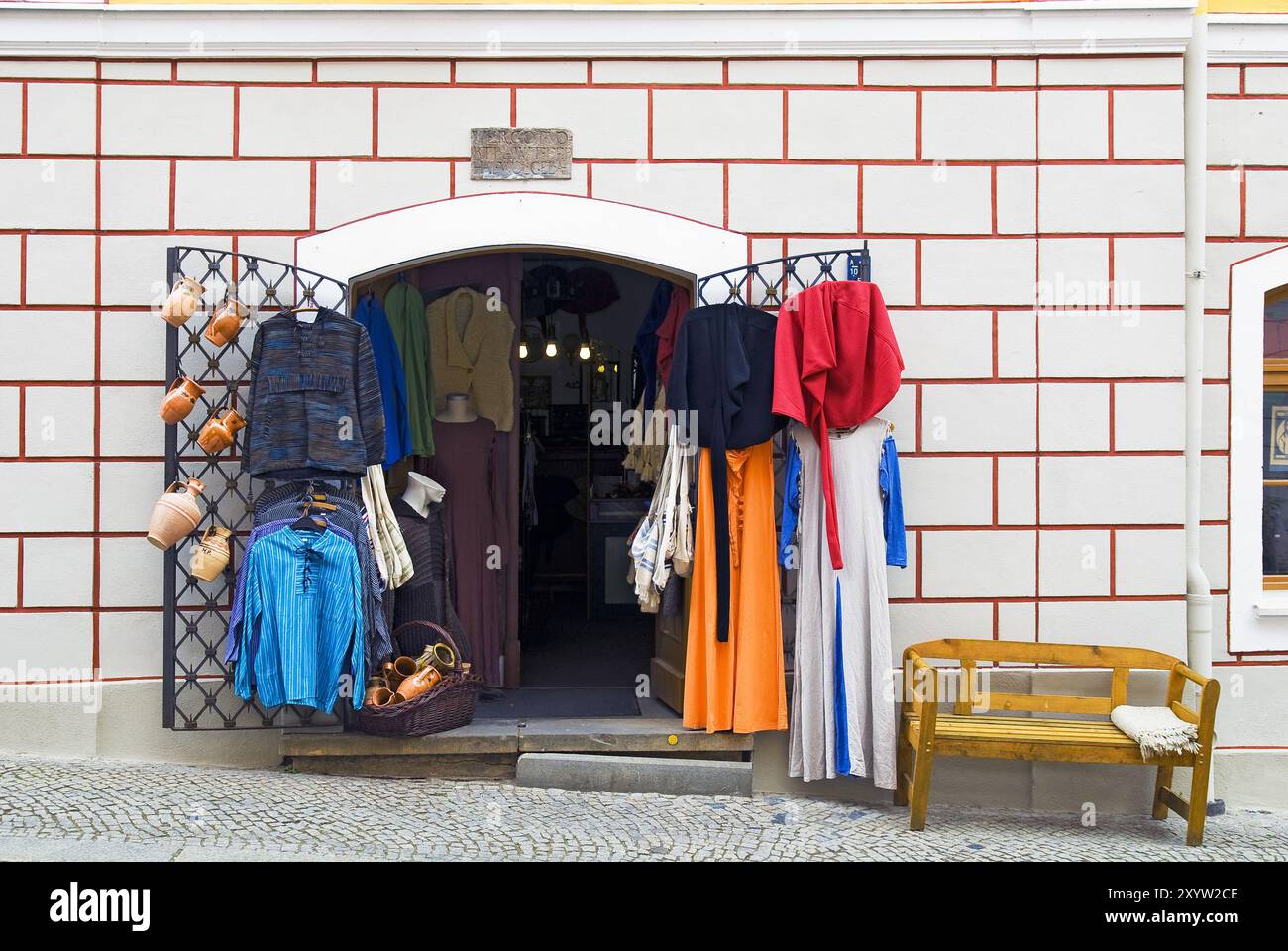 Small shop in an old alleyway Stock Photo - Alamy