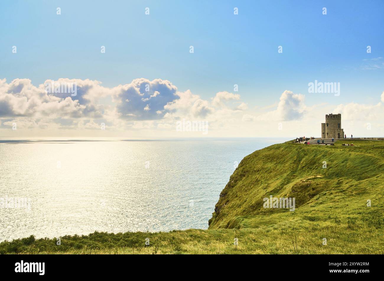 View at O' Brien's Tower at Cliffs of Moher, Famous tourist destination ...