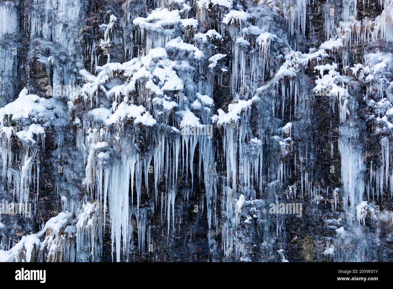 Icicles on a rock face, Norway, Scandinavia, Europe Stock Photo - Alamy