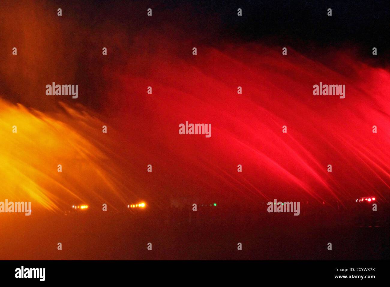 Coloured water fountains, water fountains Stock Photo - Alamy