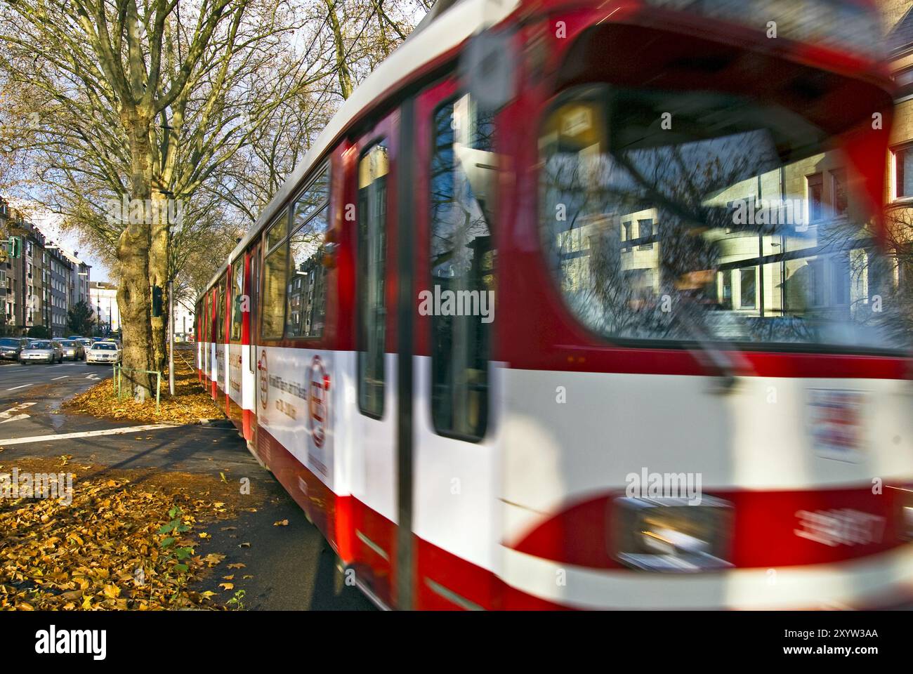 Motion blur streetcar passing hi-res stock photography and images - Alamy