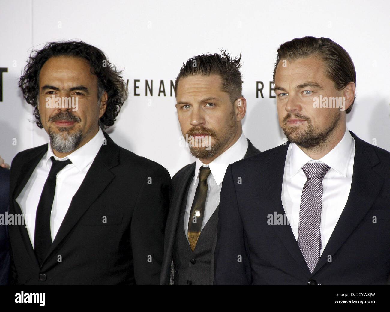 HOLLYWOOD, CA, Alejandro Gonzalez Inarritu, Leonardo DiCaprio and Tom ...