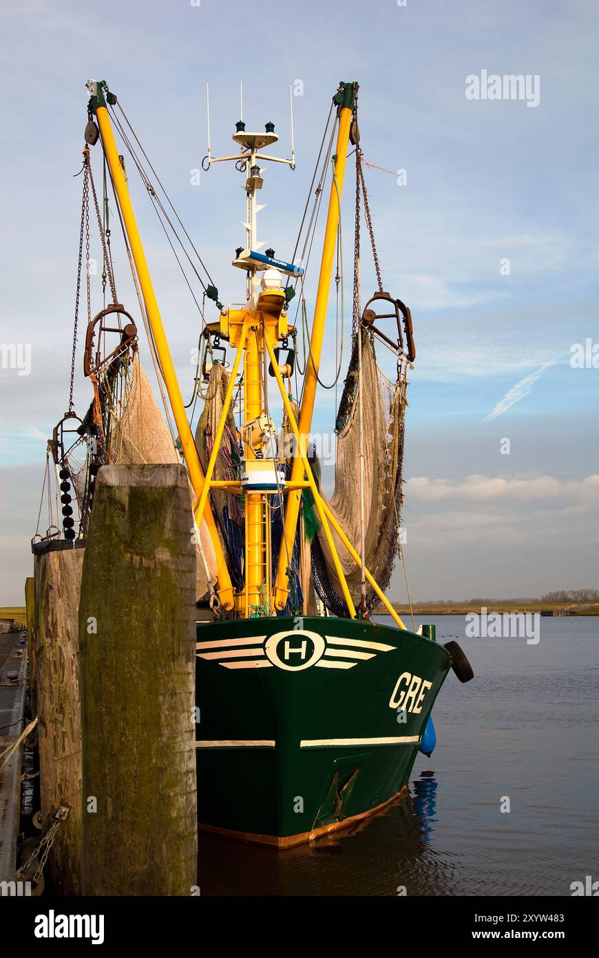 Crab catcher portrait format Stock Photo - Alamy