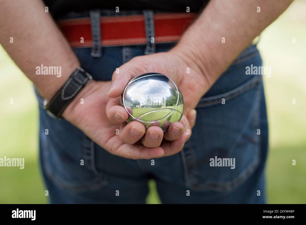 The boules player hi-res stock photography and images - Alamy