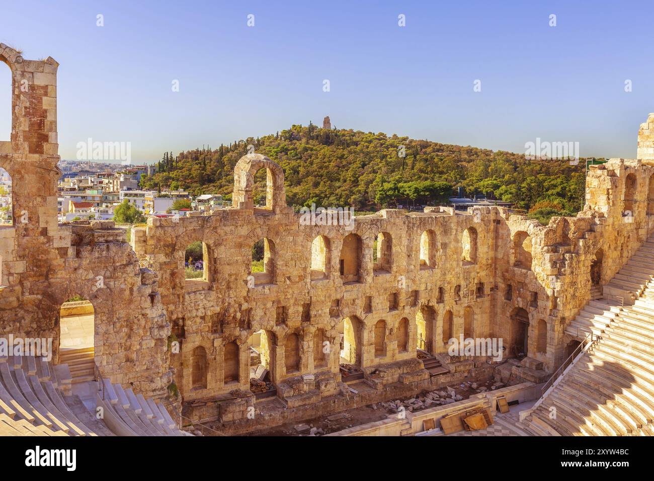 Ancient herodes atticus theater amphitheater of Acropolis of Athens ...