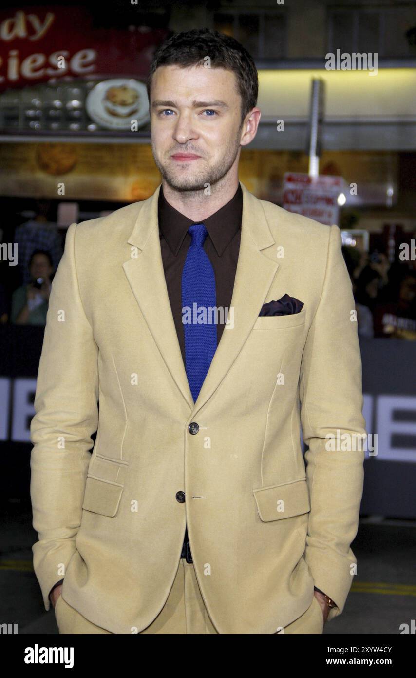 Justin Timberlake at the Los Angeles premiere of 'In Time' held at the ...