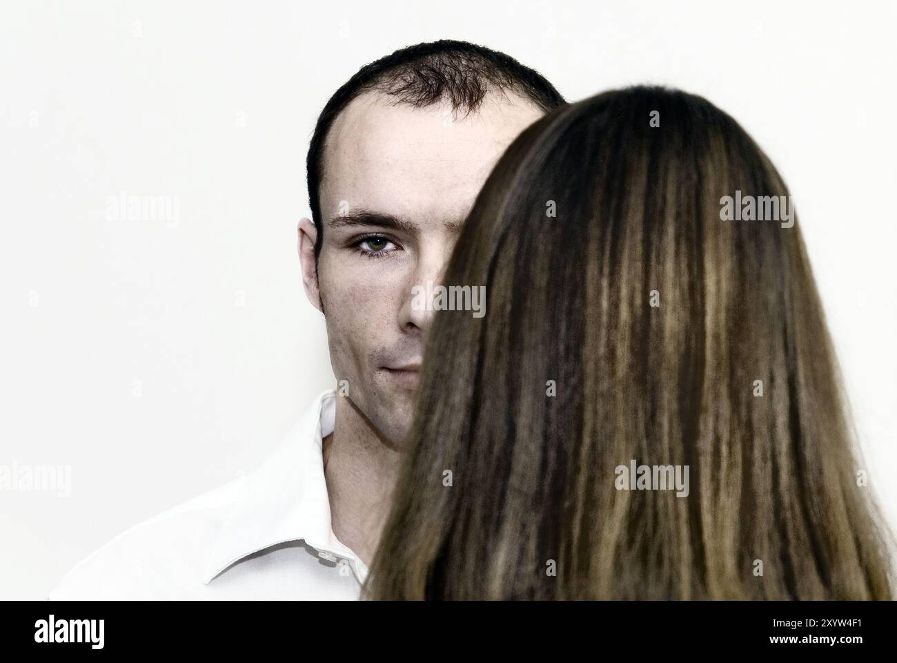 Mans back facing camera hi-res stock photography and images - Alamy