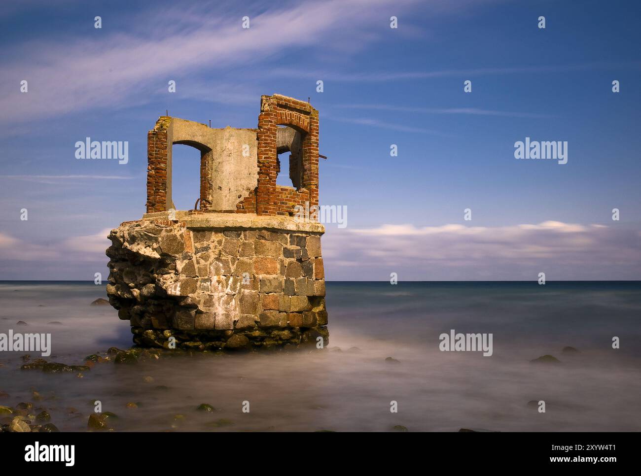 Old tide gauge house Cape Arkona Stock Photo - Alamy